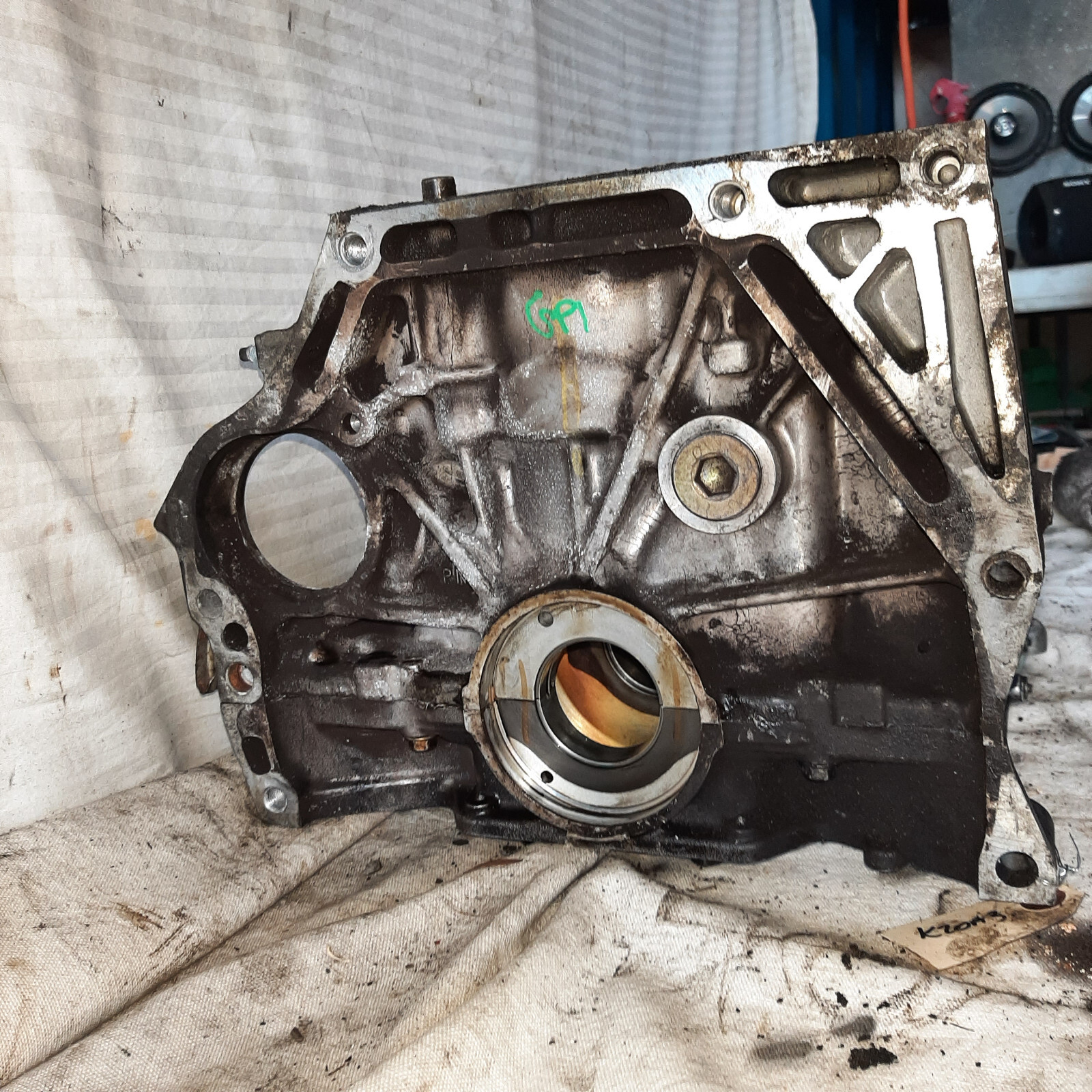 02-05 Honda Civic K20a3 2.0 Bare Engine Block w Girdle Main Bearing Cap ...