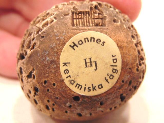 1980 Hand Made Ceramic HANNES JOHANSSON Keramiska Sweden HEDGEHOG ...