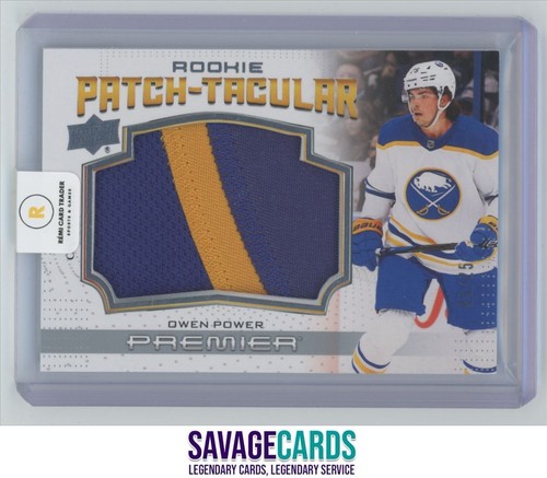2022-23 UD Premier Rookie Patch-Tacular Chest Logo Owen Power /25 #RPT ...