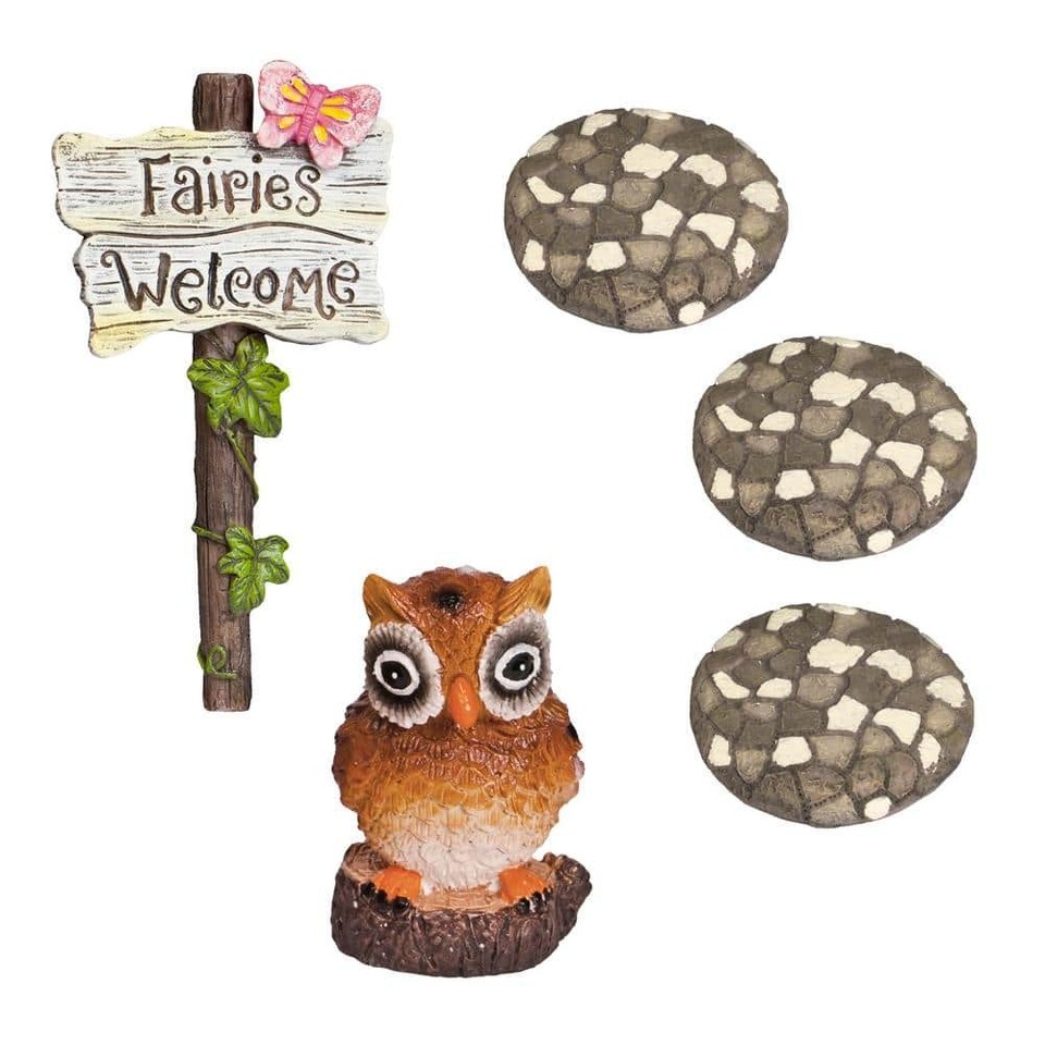 Charming Forest Polyresin Fairy Garden Kit (11-Piece) US | eBay