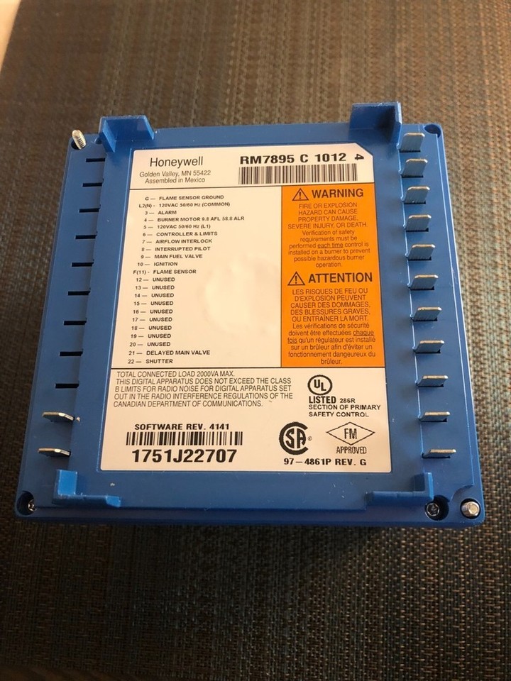 Honeywell RM7895C1012 Burner Control NEW! RM7895C 1012 US Free TAX | eBay