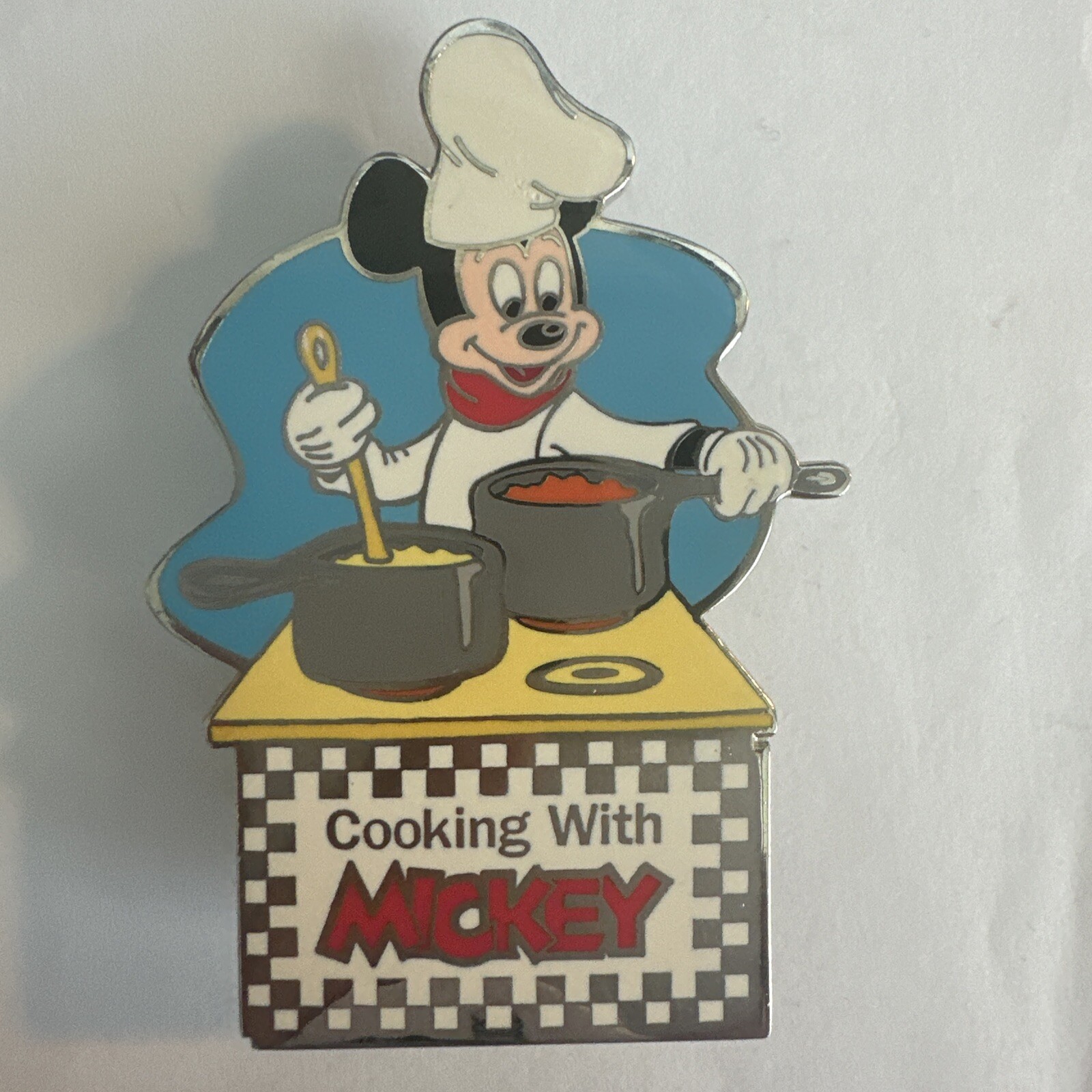 RARE LE 100 Disney Auctions Pin Mickey Mouse Soup Chef Hat SILVER PROTO ...