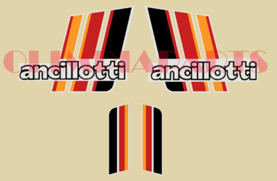 Stickers Ancillotti 125 250 '79 '80 Motorcycle Yellow Stickers | eBay UK
