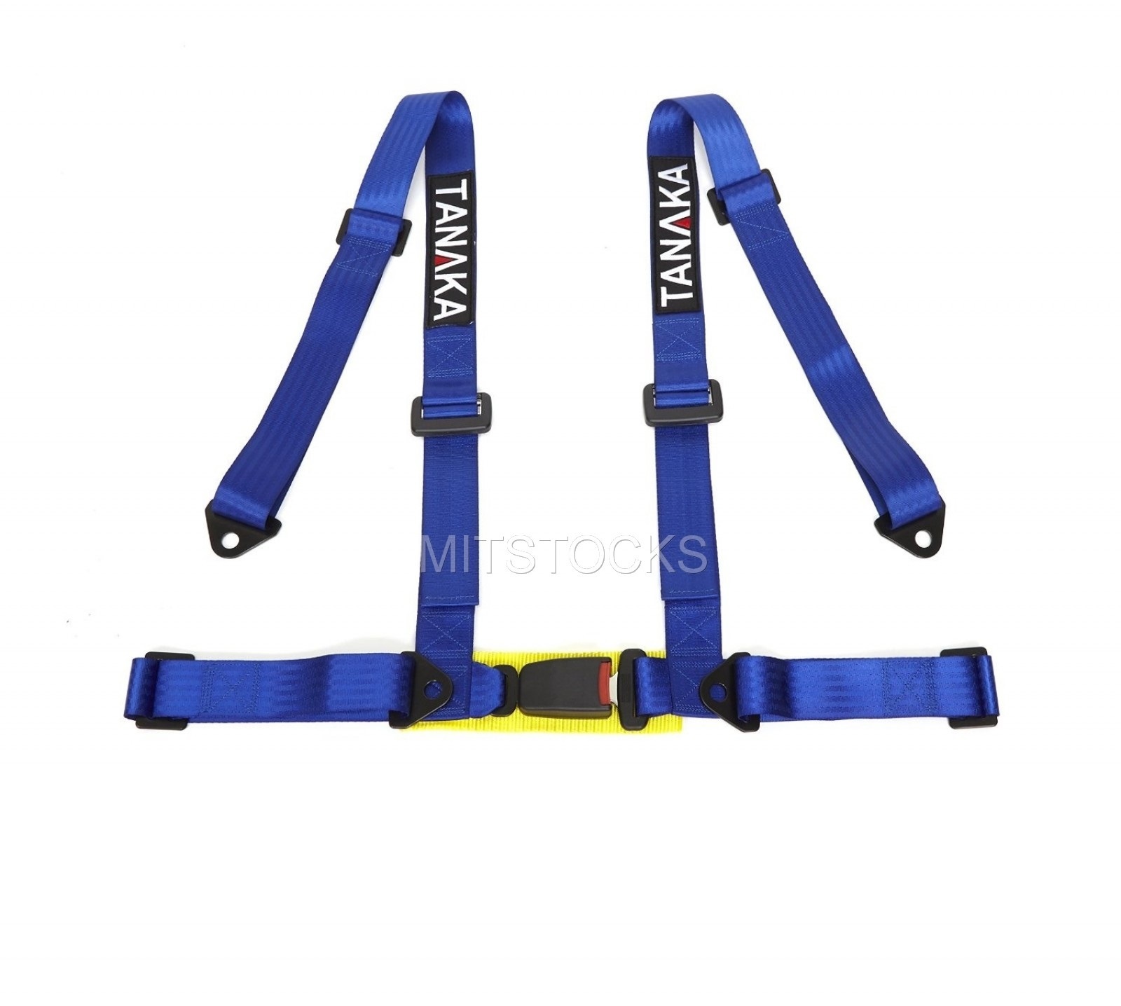 1 TANAKA UNIVERSAL BLUE 4 POINT BUCKLE RACING SEAT BELT HARNESS 2" | eBay