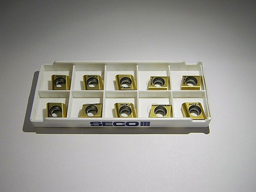 Seco Carbide Milling Inserts 335.18-1005TR2-R23-M10 Grade F40M Qty. 10 ...