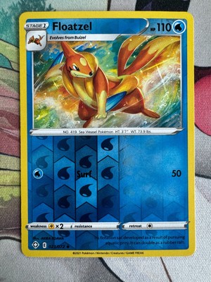 Floatzel Reverse Holo English Pokemon TCG BKBR105 | eBay
