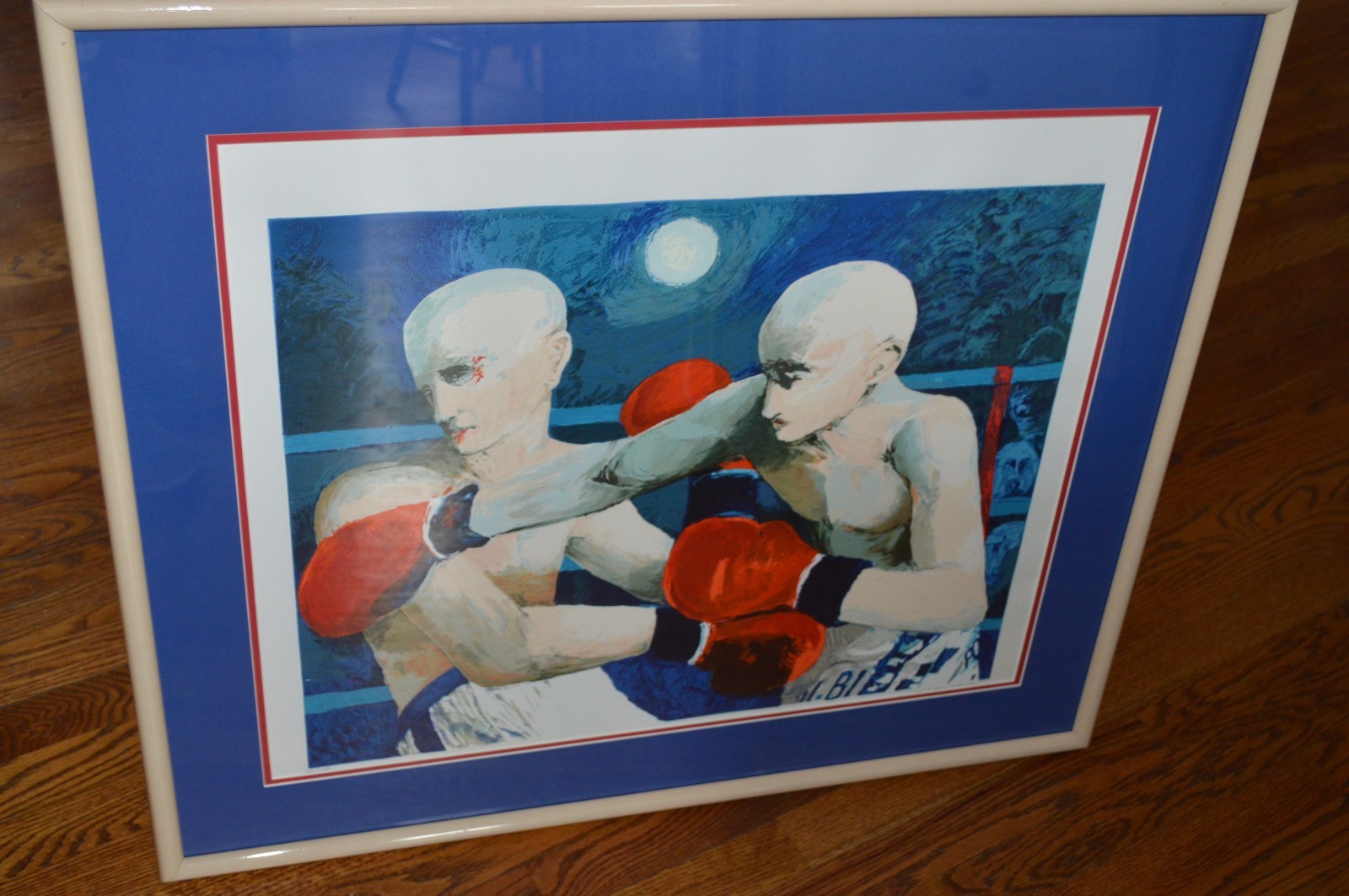 LIMITED SIGNED BRUNO RADICIONI BOXING LITHOGRAPH!!! FRAMED & MATTED ...