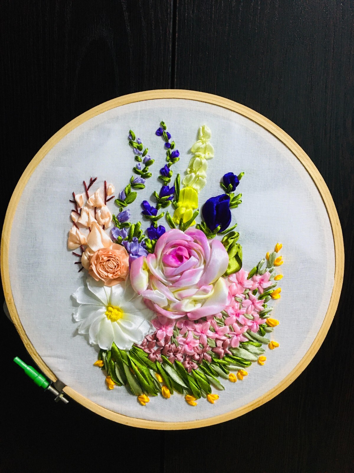 Wall Hanging Creative Handmade Macramé Ribbon Embroidery Wall Décor ...