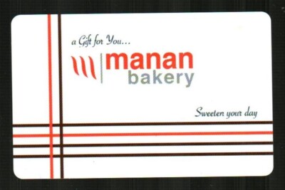 MANAN BAKERY Sweeten Your Day Collectible Gift Card ( $0 ) | eBay