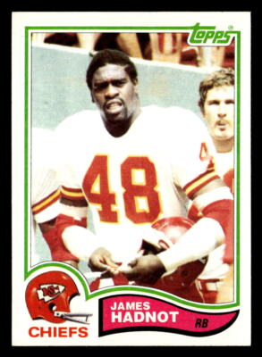 James Hadnot 1982 Topps Rookie Card #116 Kansas City Chiefs | eBay