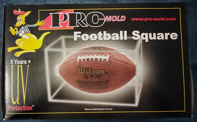 Pro Mold Full Size FOOTBALL Holder Cube Display Case UV Protection | eBay
