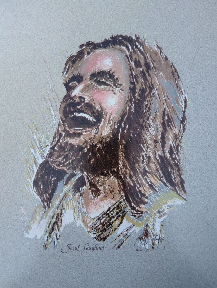 Jesus Laughing Painting