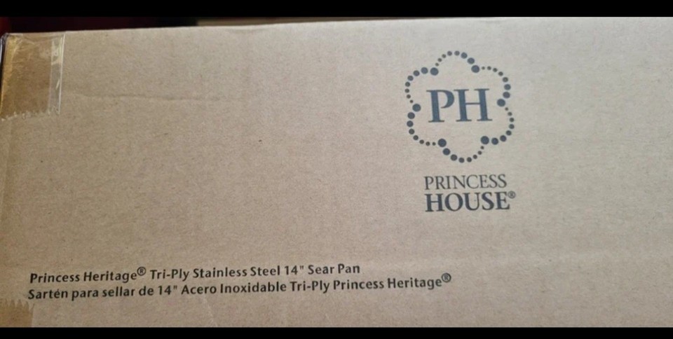 Princess House Heritage® Tri-Ply Stainless Steel 14" Sear Pan 10831 New ...