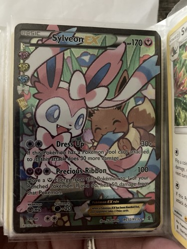 Sylveon EX RC32 Full Art Holo Pokemon Card TCG rare | eBay