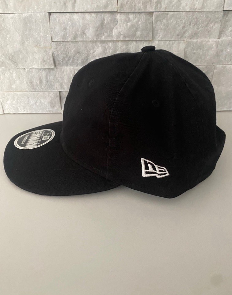 New Era 9fifty Black Blank SnapBack Golf Cap Hat Retro | eBay