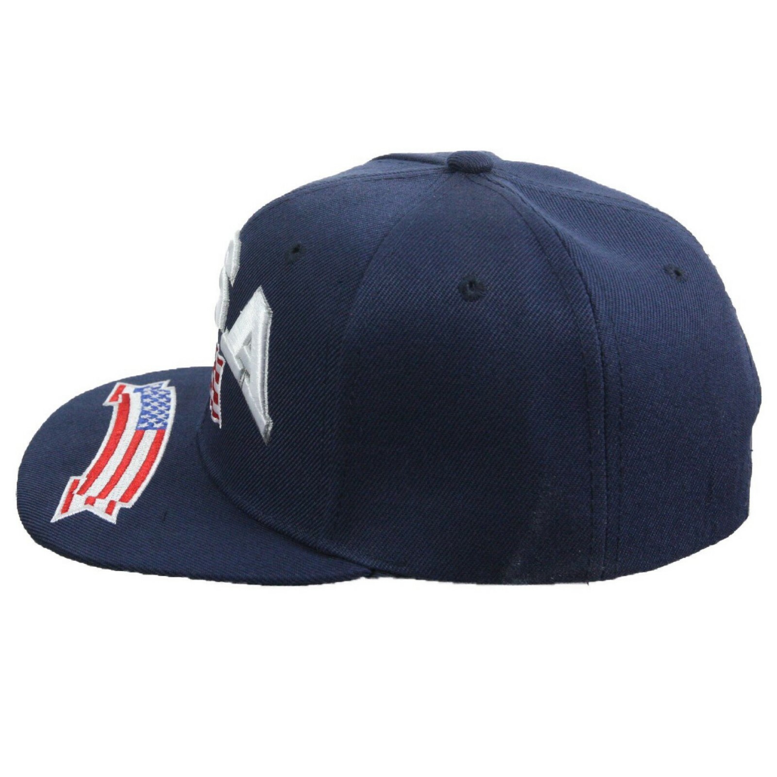 USA Baseball Cap Flat Bill Sun Visor US Flag Hat Hip Hop Snapback ...
