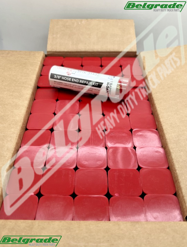 Tramec 31402 3/8'' NPTF Air Brake Hose End Fitting Kit for 3/8" Hose ...