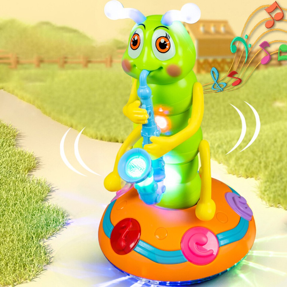 Kids Dancing Saxophone Caterpillar Automatic Obstacle Avoidance Dancing ...