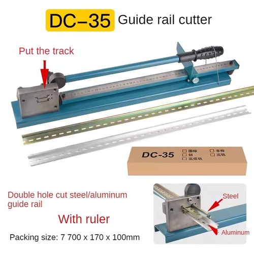 Guide Rail Cutter Cutting Machine DC-35 Steel Aluminum Iron RailCutting ...