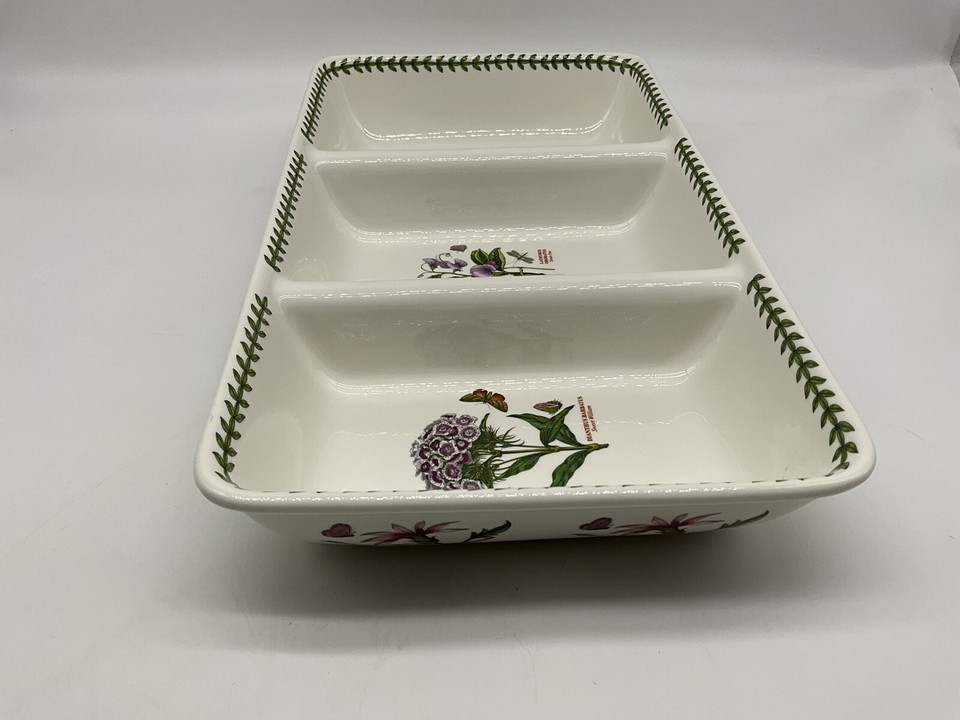 Portmeirion Bortanical Garden 3 Section Server NEW, Serveware Dining ...