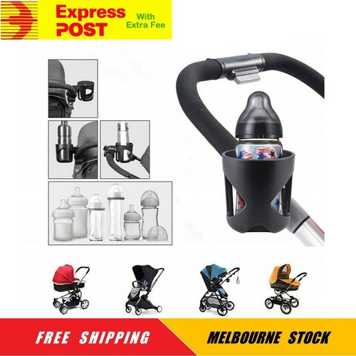 Black Universal Drink Bottle Stroller Cup Holder Baby Pram Water Milk ...