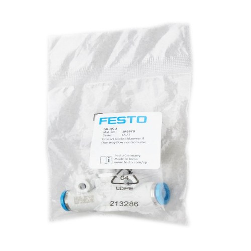 1PC New Festo Throttle Valve Gas Connector GRQS8 GR-QS-8 193970 | eBay