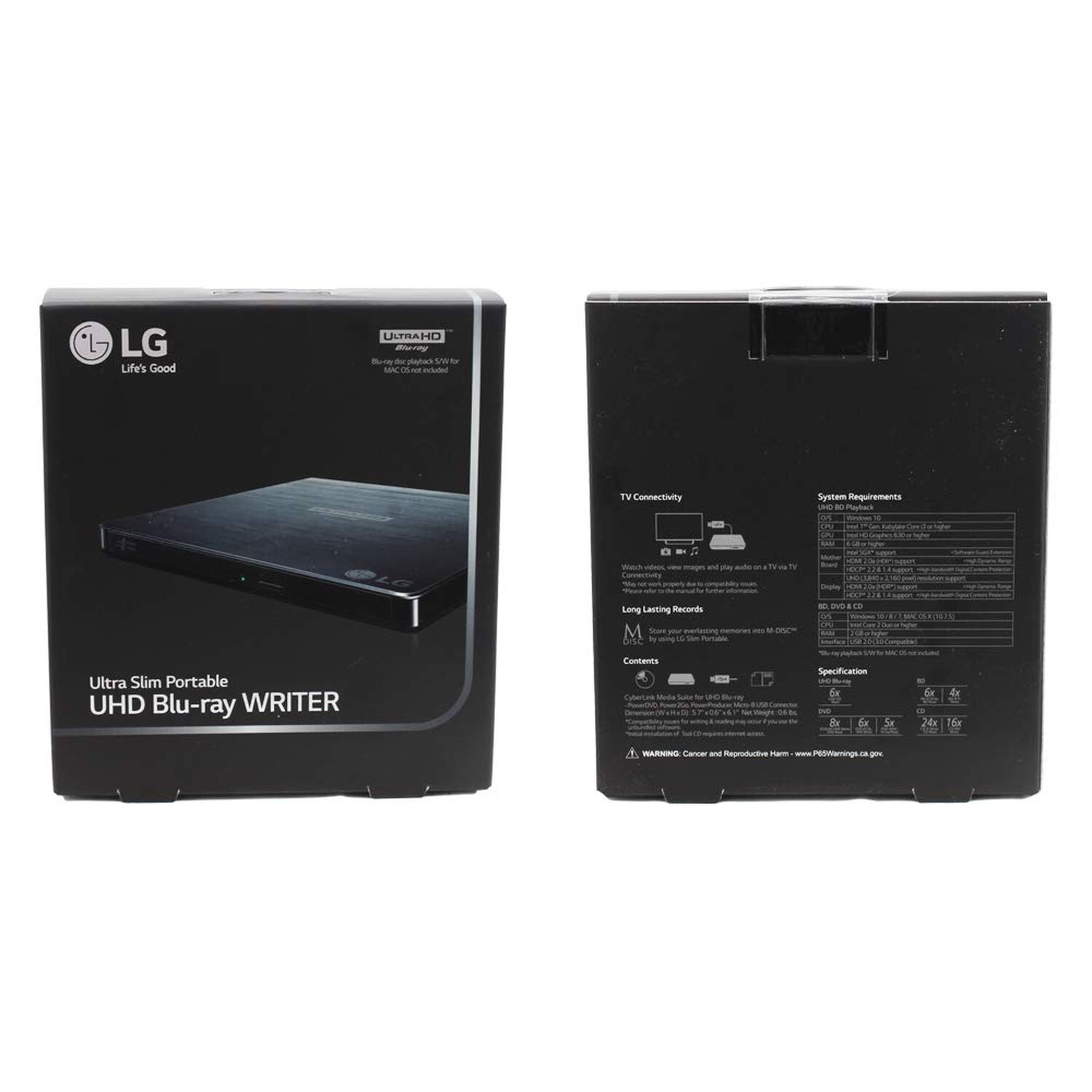 Produplicator LG BP60NB10 Portable 6X Ultra HD Blu-ray Burner External ...