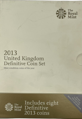 2013 ROYAL MINT UK CREAM PACK- DEFINITIVE COIN SET -BRILLIANT ...