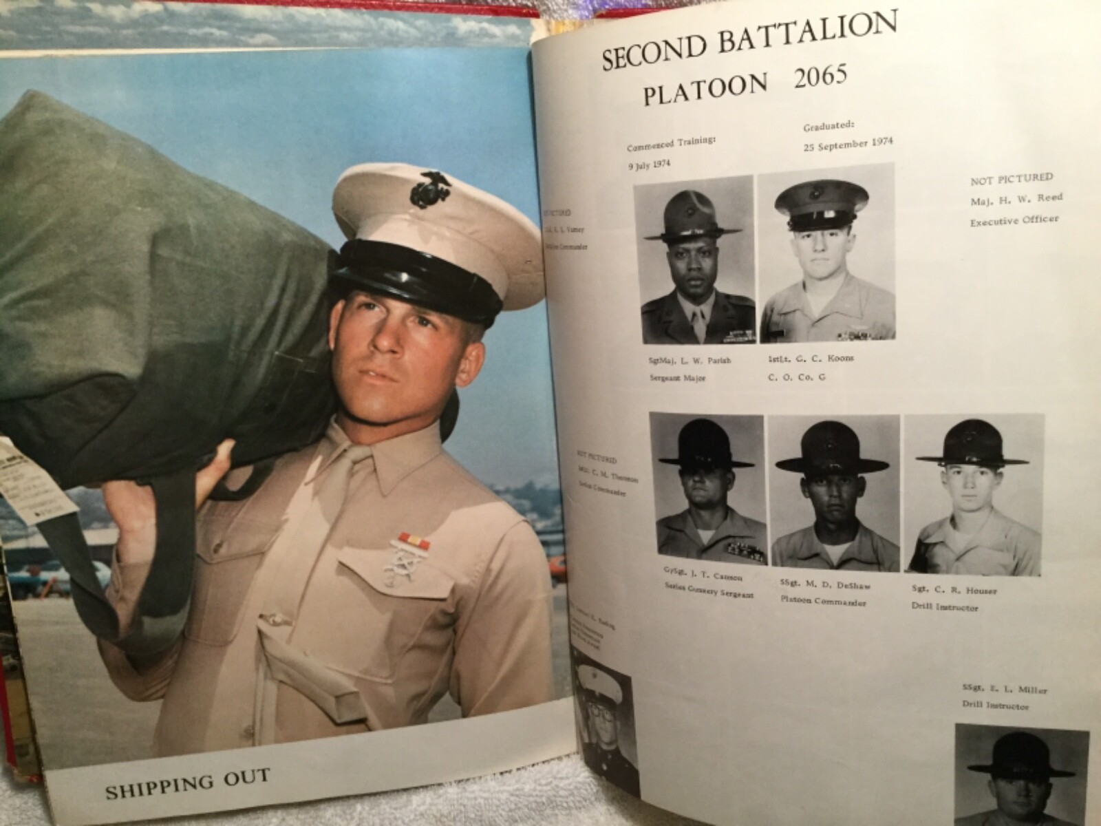 1974 Yearbook Marine Corps Recruit Depot San Diego Second Battalion ...