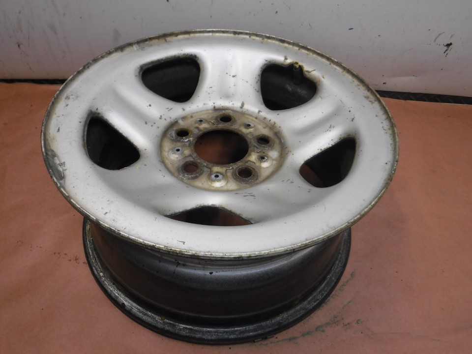 Jeep Cherokee Wrangler YJ TJ 87-01 Silver Steel Wheels 15x7 Set of 2 ...