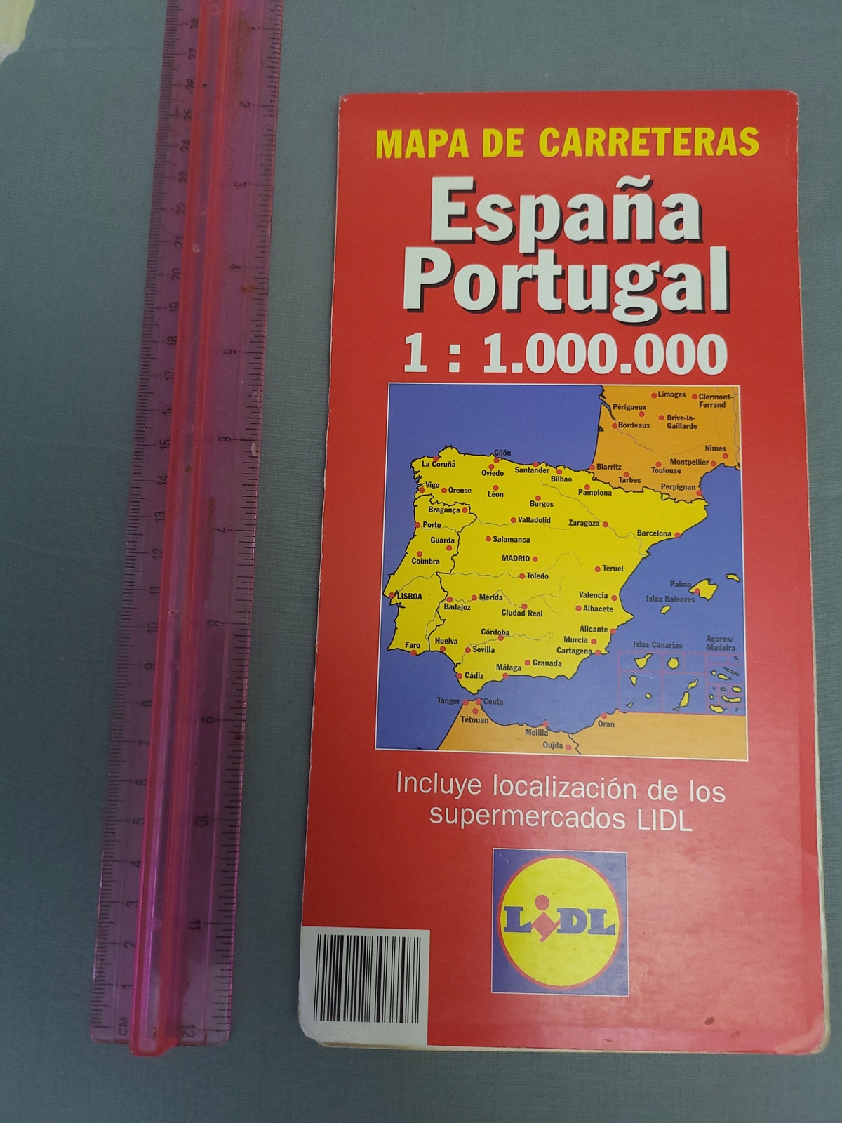 MAPA LIDL ESPANA SUPERMERCADOS LIDL ESCALA 1 1000MIL DESPLEGABLE | eBay