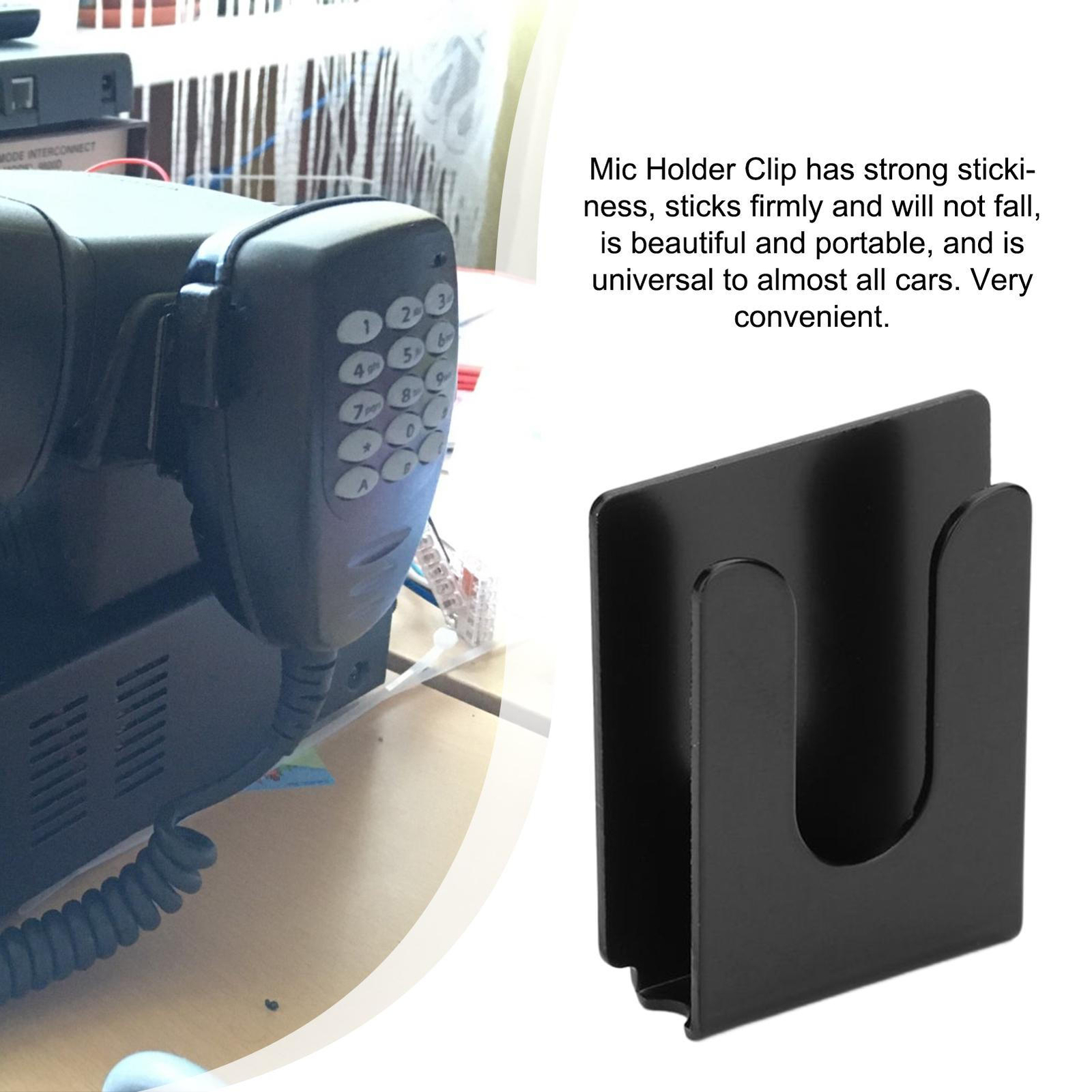 Radio Mic Clip Holder Self-adhesive Mic Holder For Cars | eBay