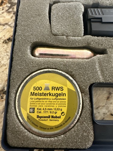 Vintage RWS C225 .177 4.5mm Caliber Co2 Air Pistol Sig Sauer P225 Copy ...