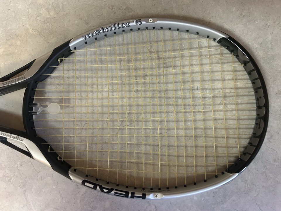 Head Metallix 6 Flexpoint Tennis Racquet with Case 4-3/8 Grip 115sq.in ...