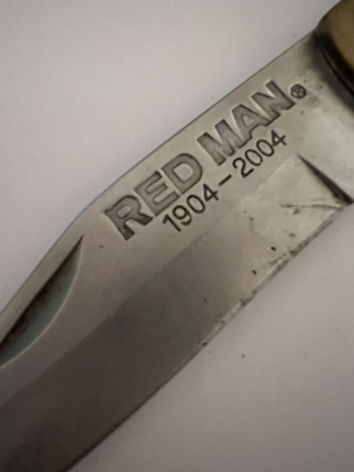 Vintage Red Man 1904-2004 Chewing Tobacco Collectible Lockback Pocket ...