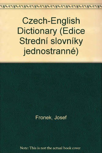 CZECH-ENGLISH DICTIONARY (EDICE STREDNI SLOVNIKY - Hardcover Excellent ...