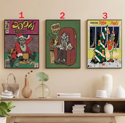 Custom MF DOOM Christmas Vintage Poster | eBay