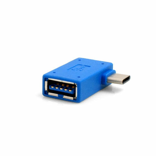 System-S OTG On the Go Host Adapter USB Type C 3.1 angled to 3.0 Type A ...