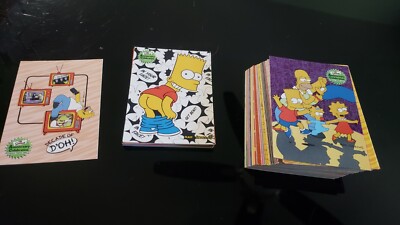 THE SIMPSONS 10th ANNIVERSARY CELEBRATION 81 card set VINTAGE FOX TV ...