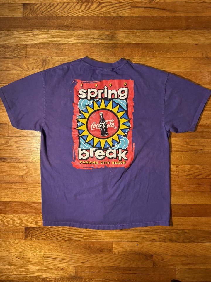 Vintage 1995 Coca Cola Spring Break T-Shirt | eBay