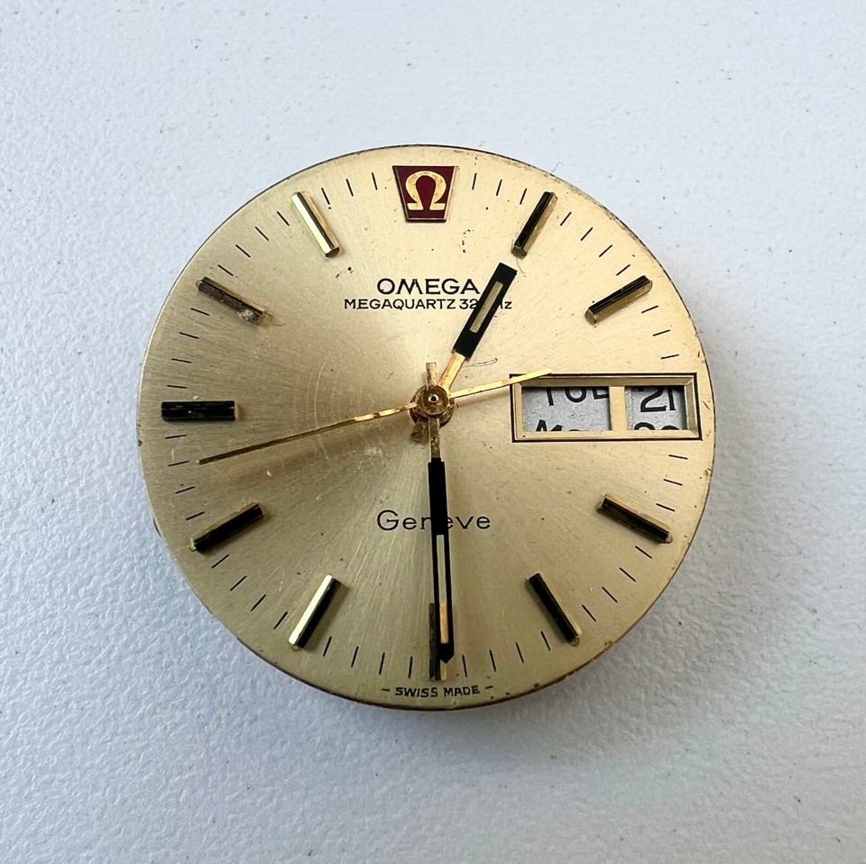 Vintage OMEGA Geneve Megaquartz 32KHz Watch Cal 1310 Quartz 196.0033 ...