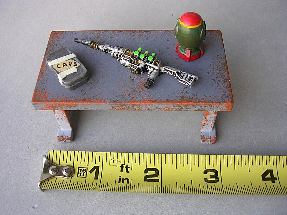 Fallout X-01 Custom Painted Action Figure Mega Merge Mini Nuke Cap ...