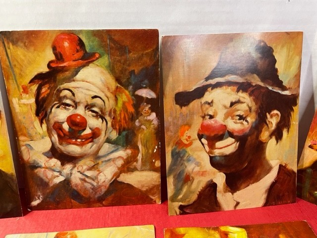 Julian Ritter Art Clown Prints 7x5.5 Lot Of 8 pcs Look/Read | eBay