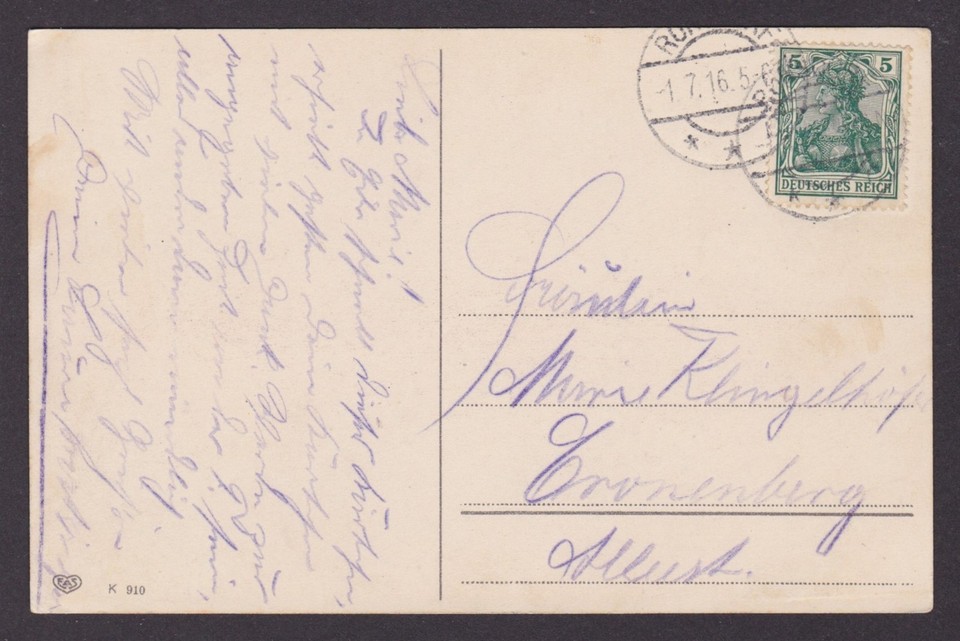 GERMANY 1916, Postcard, Wir Deutschen fürchten nichts Als unsern Gott ...