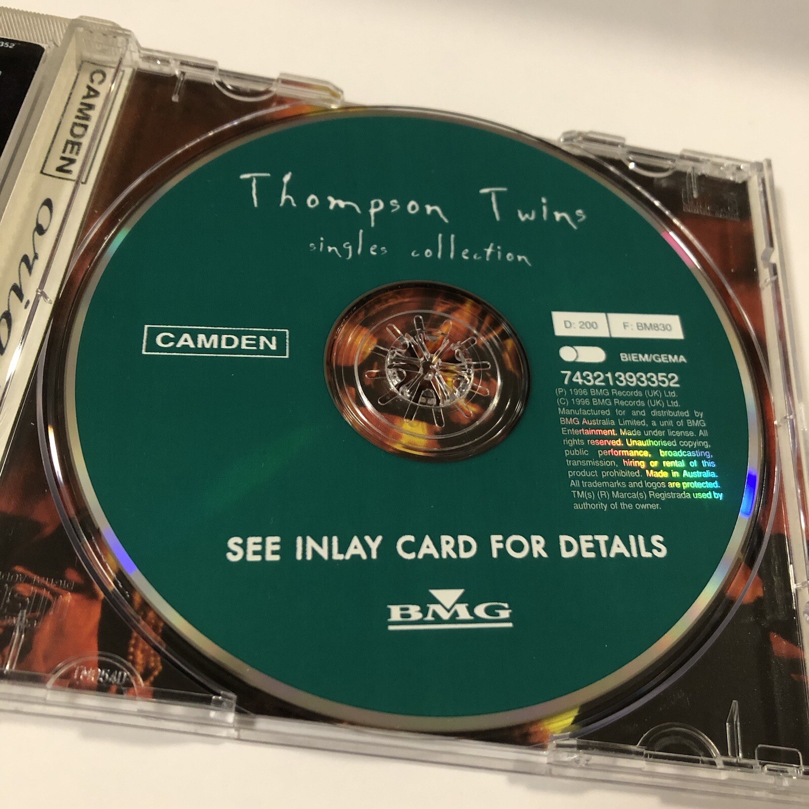 Singles Collection by Thompson Twins (CD, 1996) 743213933528 | eBay