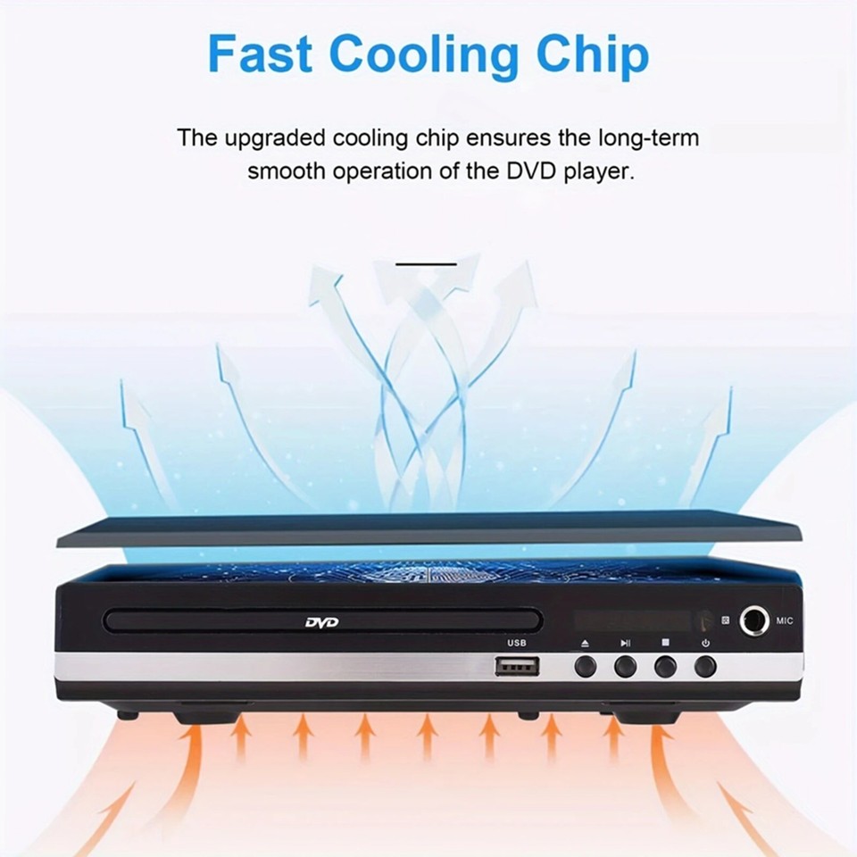 DVD DIVX CD MP3 Player ALL REGION FREE USB Player HD 1080p (HD) Brand ...