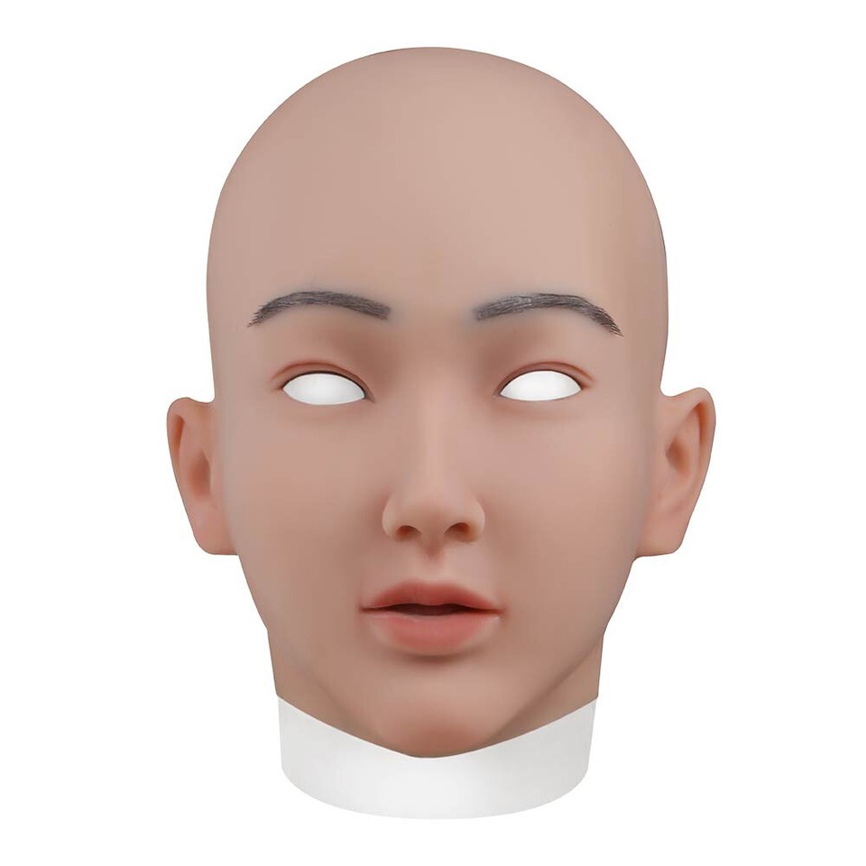 Crossdresser Realistic Silicone Female Mask Head Mask Cosplay For Drag ...