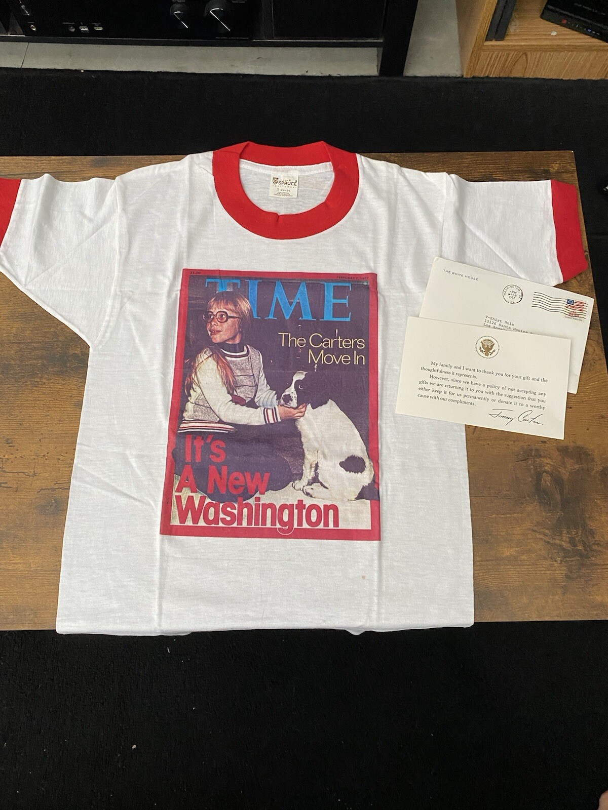 VINTAGE Jimmy Carter Time Magazine T-Shirt Mens Polit… - Gem