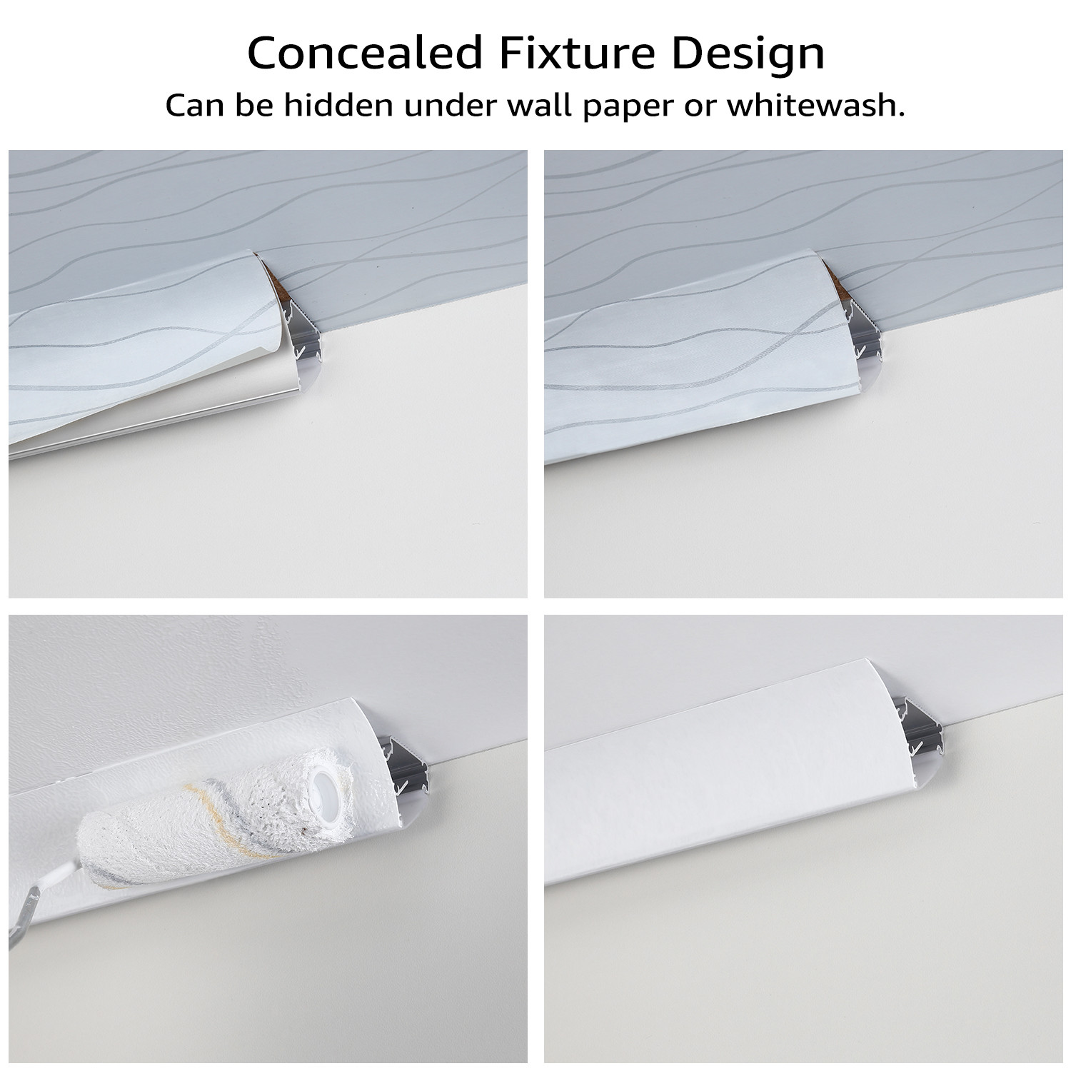 V-Shape?Aluminum?Channel for LED Strip Lights, Easy Installation, Pack ...