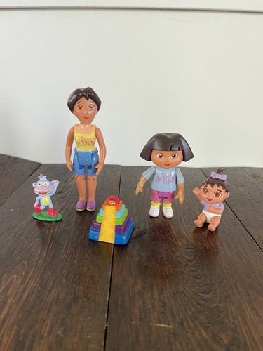 Fisher Price Dora The Explorer Mami Mom Dollhouse Figure Boots Baby | eBay